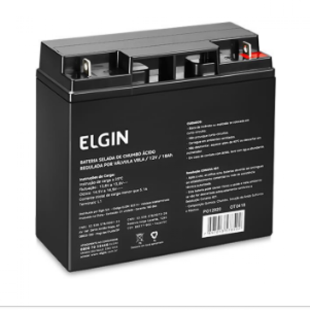 Bateria Selada de Chumbo P/ Nobreak 12v 18AH Elgin BR 41791