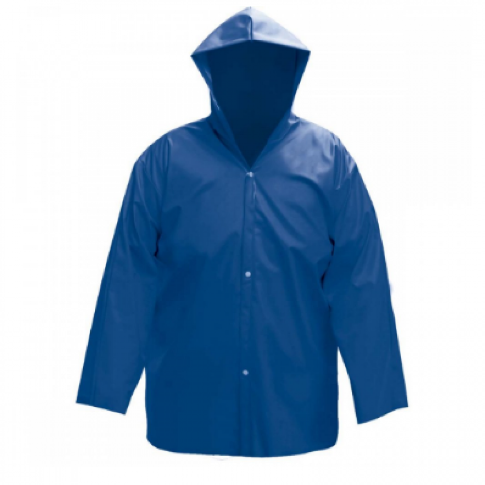 Capa De Chuva Azul Tamanho GG PVC Sem Forro Wo 898082
